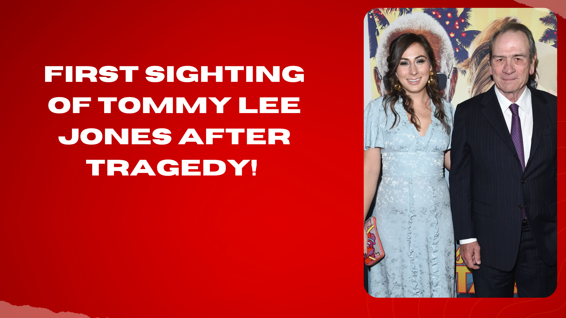 First sighting of Tommy Lee Jones after tragedy!