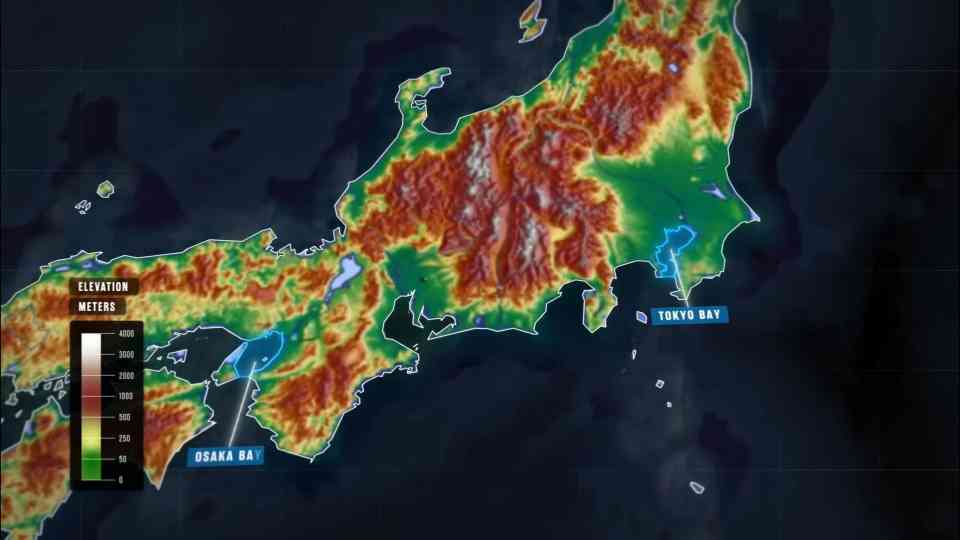 This is why you’ll see Japan’s people only on the coast