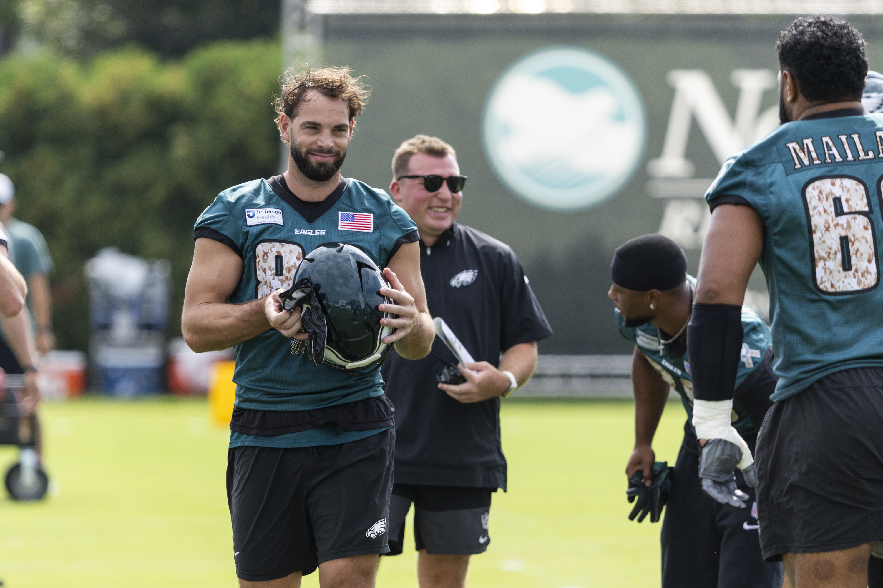 Dallas Goedert tried to keep things light amid a trying offseason. He ...