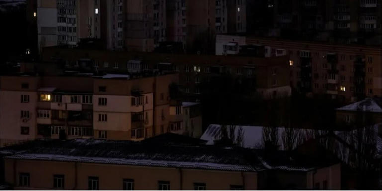 Emergency blackouts implemented on Kyiv's left bank after Russian attack