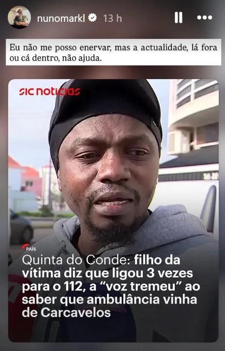 Revoltado, Nuno Markl lamenta: "Eu não me posso enervar"