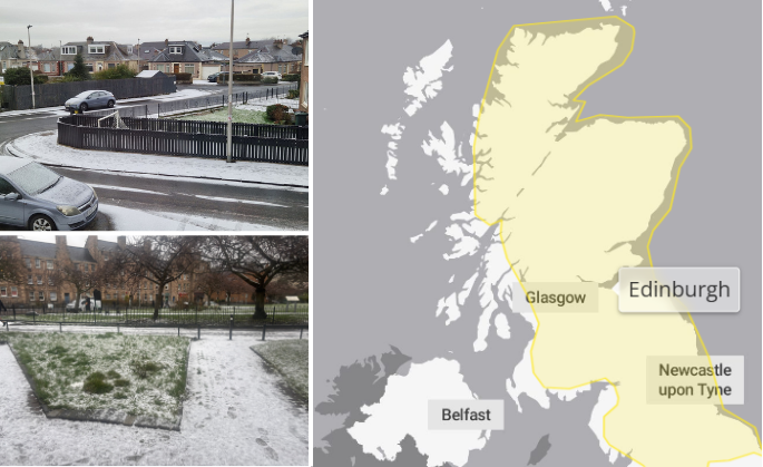 Edinburgh weather: Further weather warning announced as snow finally ...