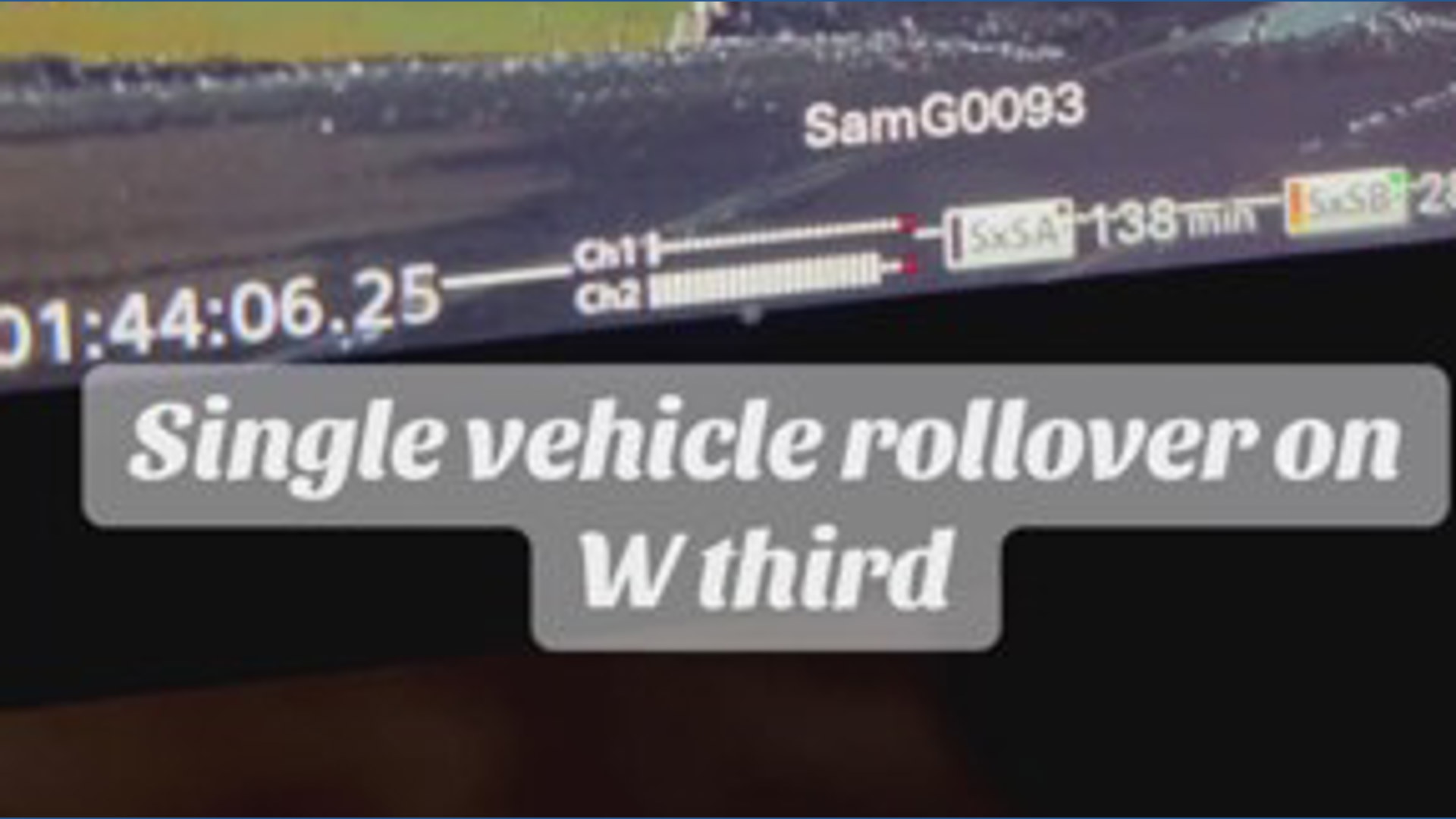 Overnight rollover crash on West 3rd Street in Cleveland