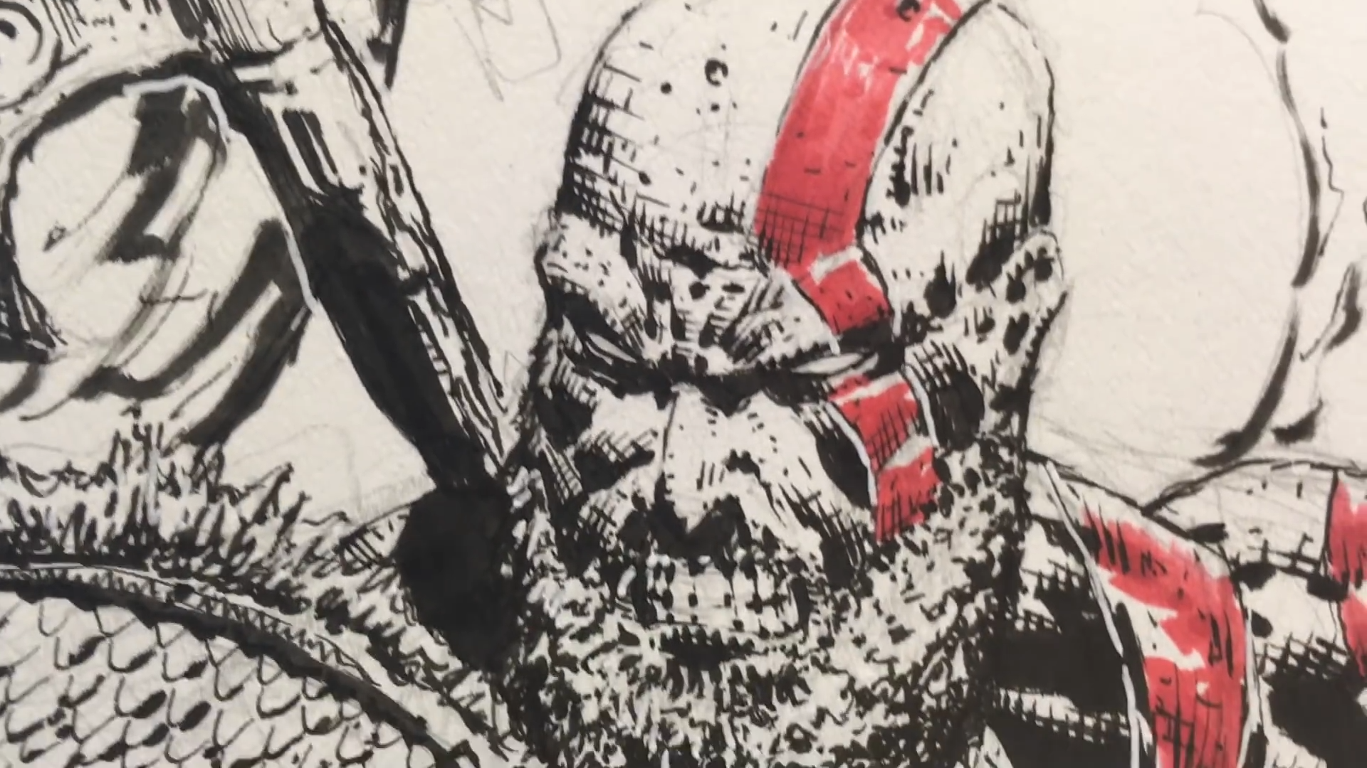 Creating epic Kratos art