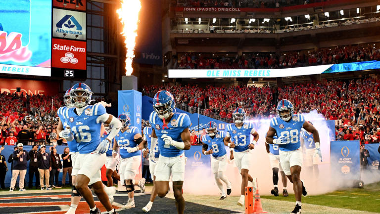 Lane Kiffin reacts after Ole Miss’ heartbreaking Fiesta Bowl loss to Miami