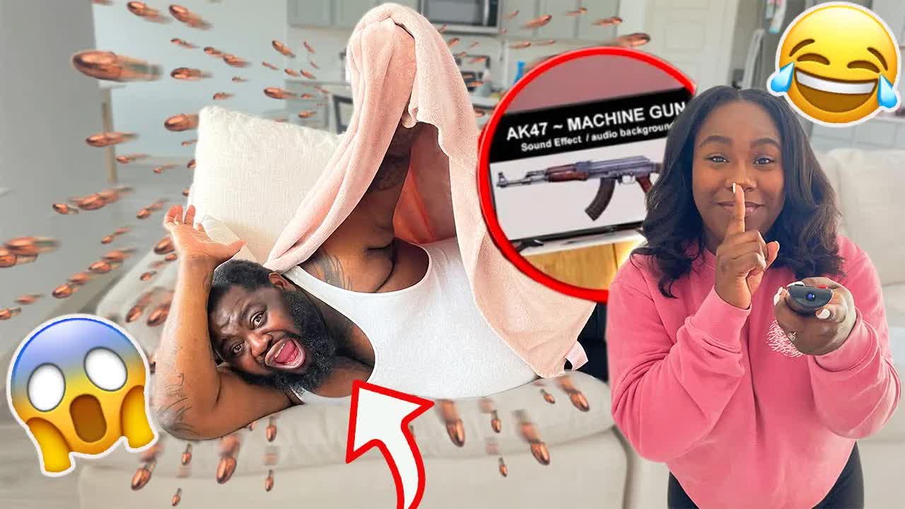 The best scare prank ever on husband! Funny