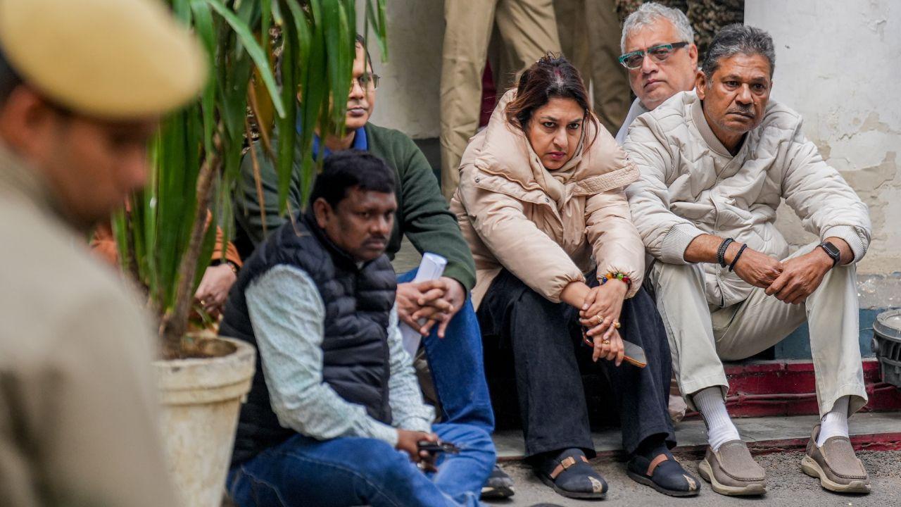 In photos TMC MPs detained during protest outside Home Ministry over ...