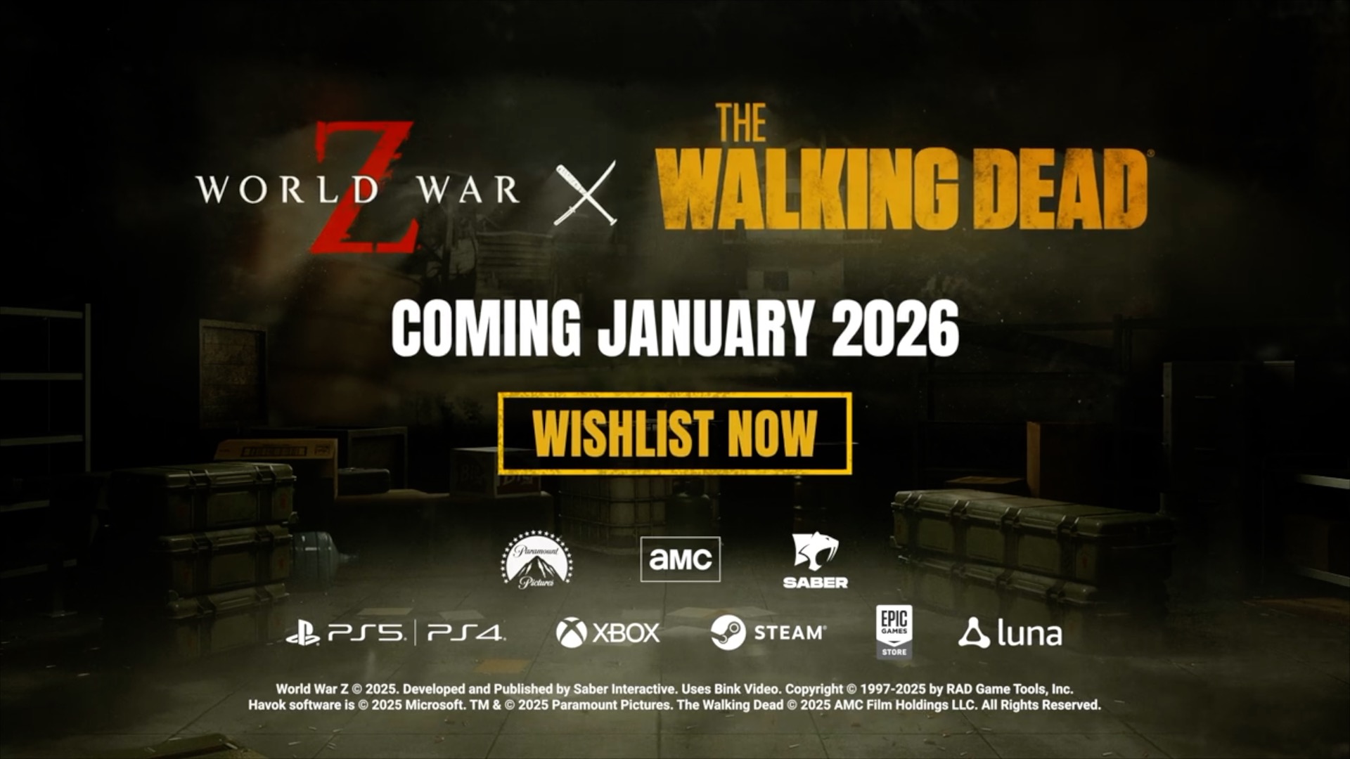 World War Z x The Walking Dead official DLC announcement trailer