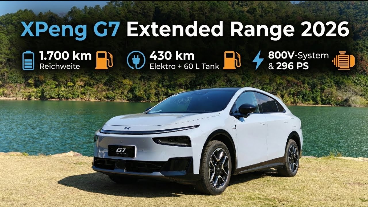 2026 XPeng G7 extended range: 1.700 km Reichweite im Check!