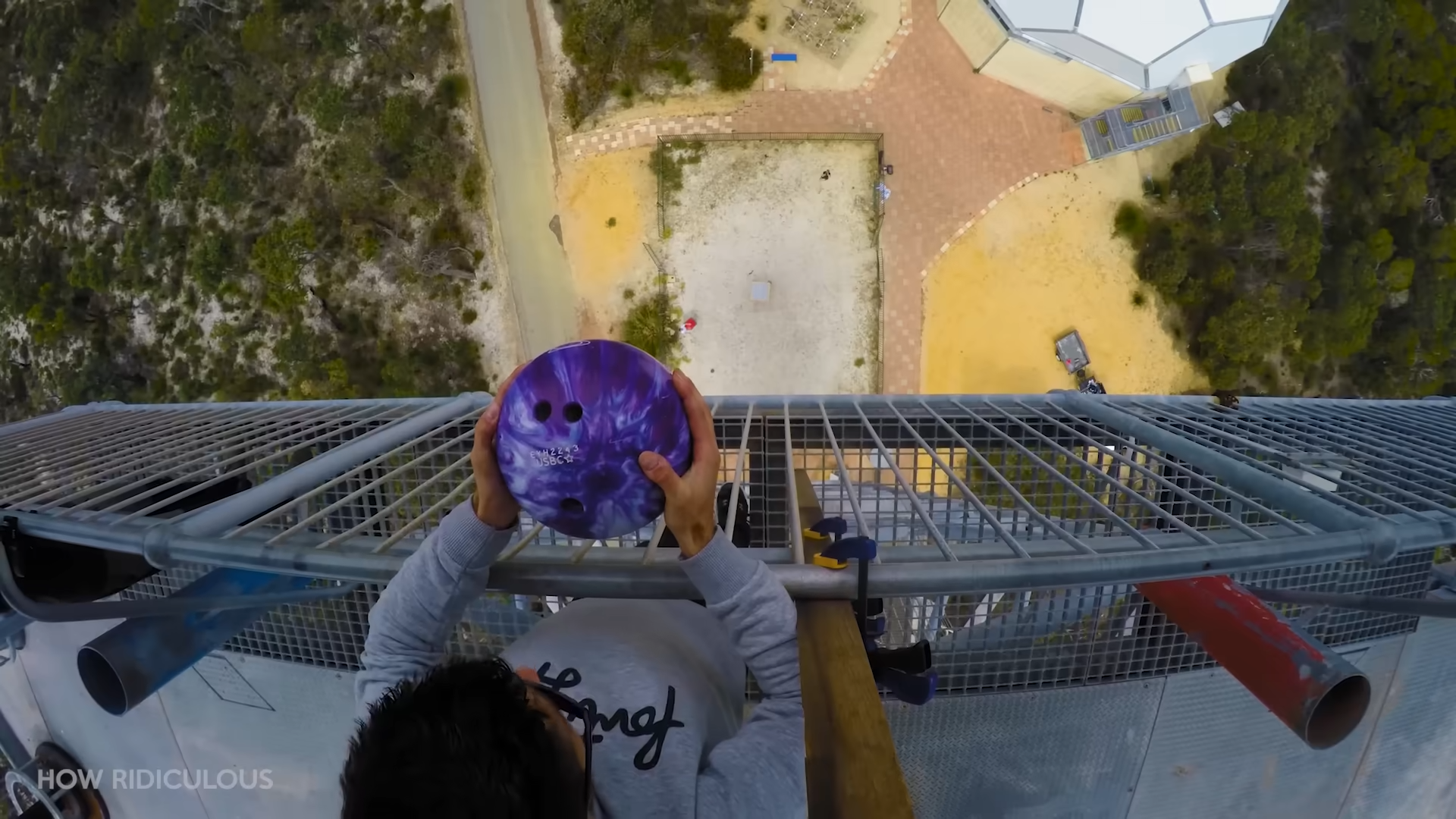 Can duct tape really stop a bowling ball from 148 feet?