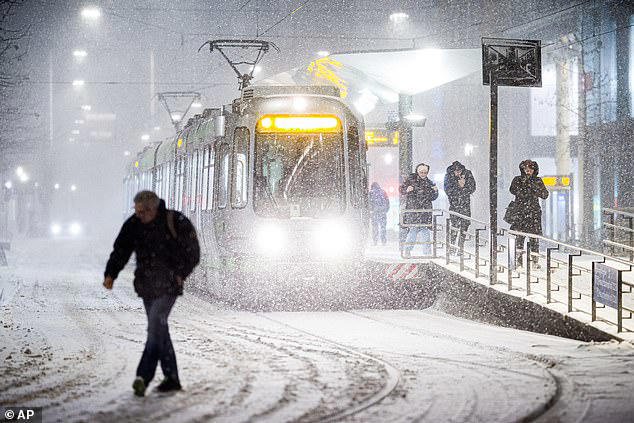 Frozen Europe grinds to a halt: Chaos in Germany as -20C blizzards halt ...