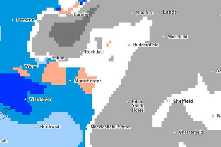 Met Office maps show when snow could return to Greater Manchester