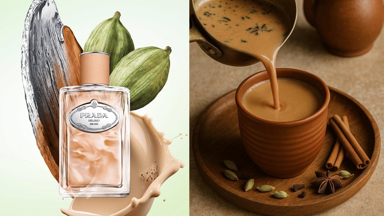 Prada surprises tea lovers with chai-scented perfume with sandalwood ...