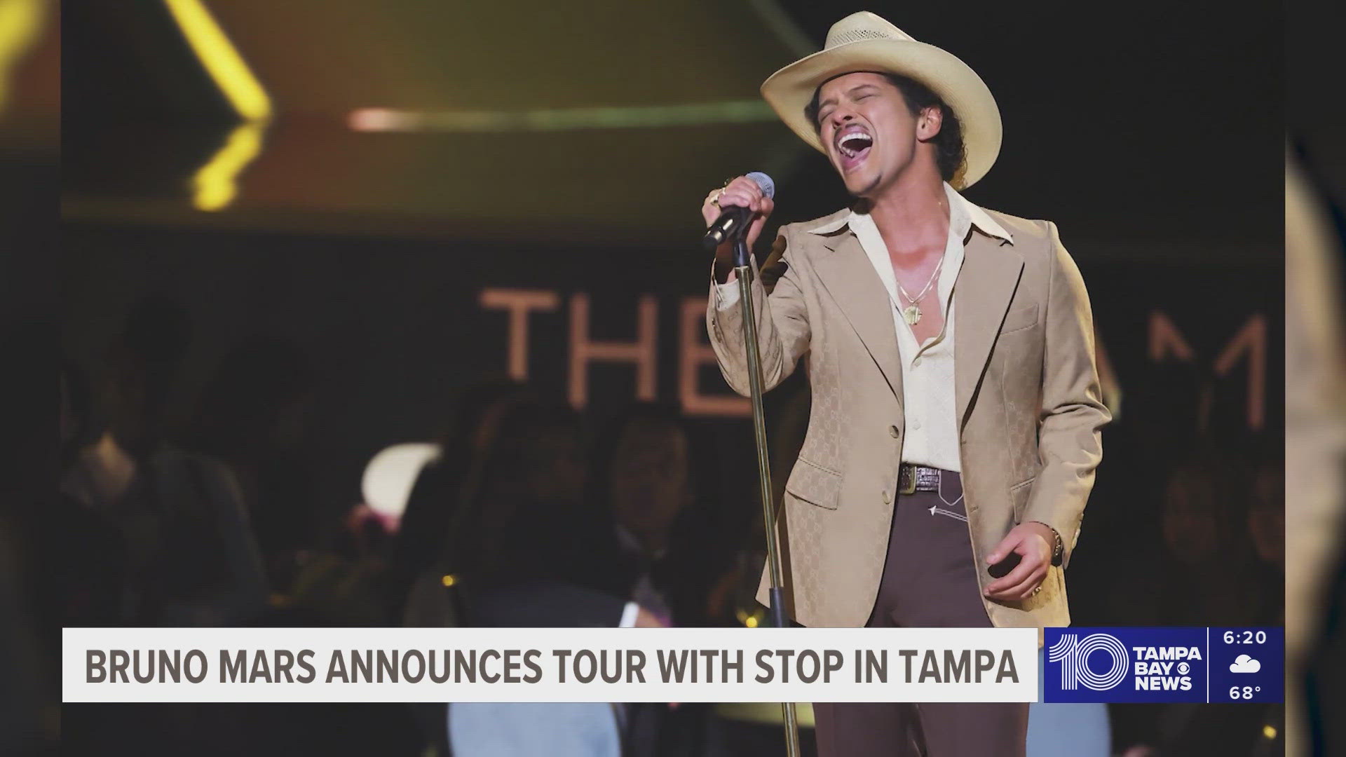 Bruno Mars announces tour stop in Tampa