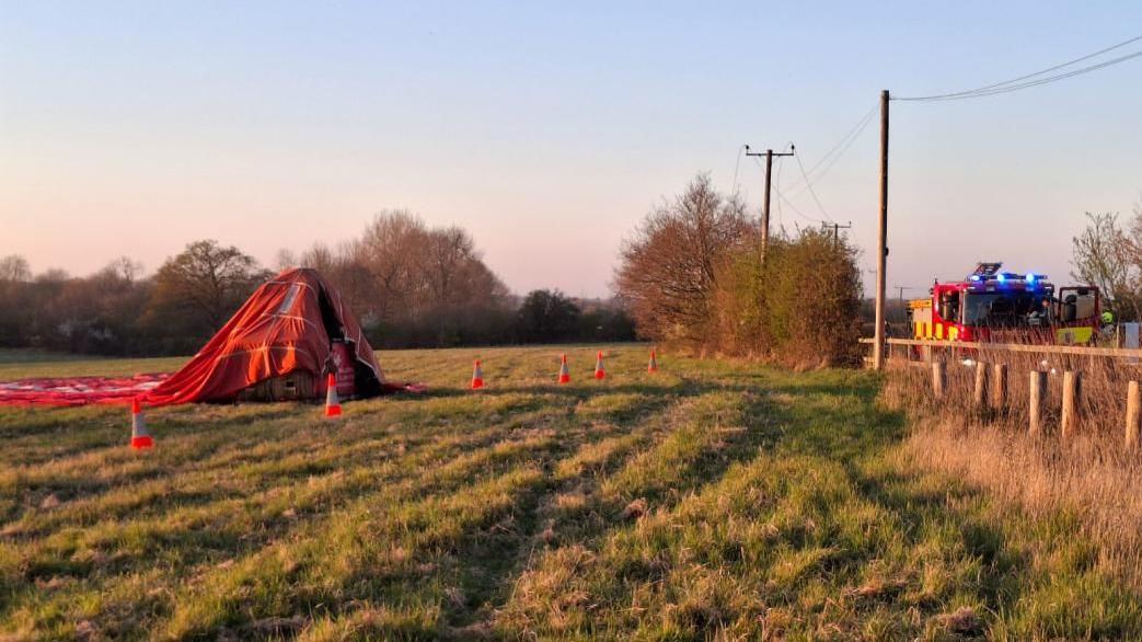 Passenger suffered electric shock in balloon crash