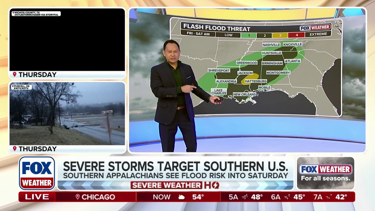 Flash flood threat increases for the South, as major storms bring ...