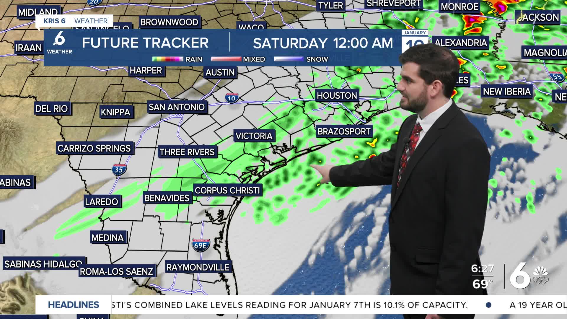 Warm and muggy air sticks around for today, but the cold front arrives ...