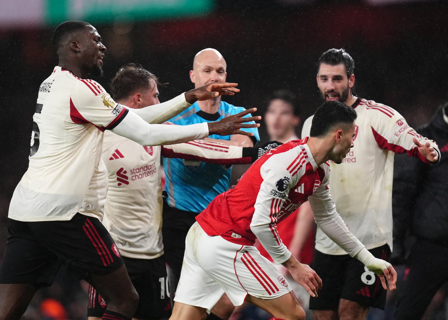 Gabriel Martinelli 'deeply sorry' for shoving injured Conor Bradley