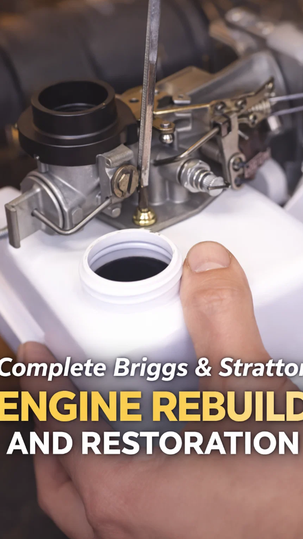 Complete Briggs & Stratton engine rebuild and restoration