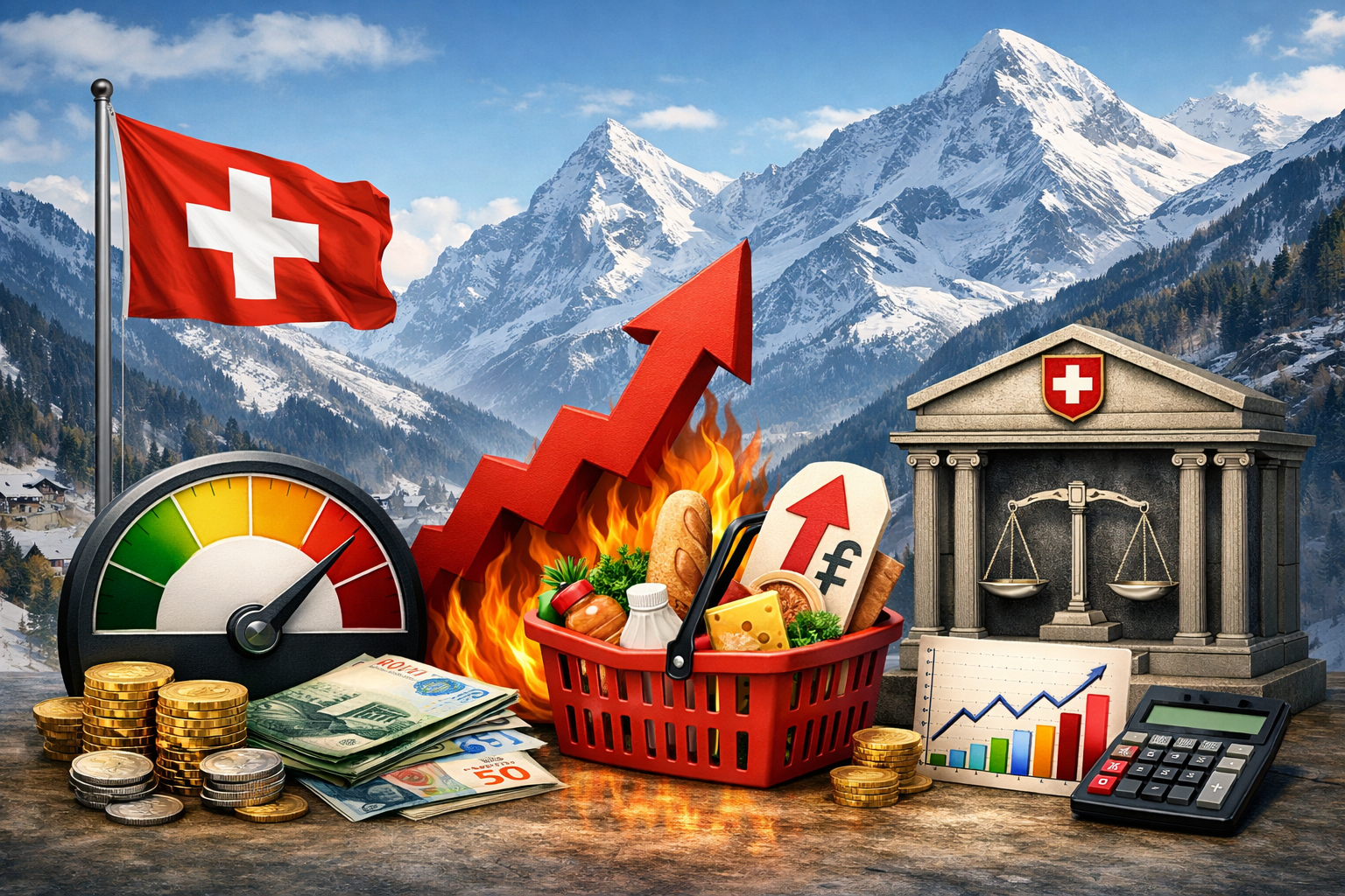 Swiss inflation stirs after months of calm, reducing pressure for ...