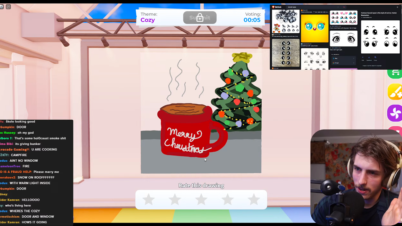 Roblox art games with a classical painter: Overthinking every brush stroke