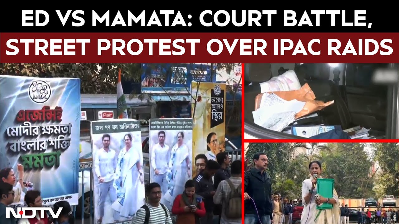 ED vs Mamata: Court battle, street protest over probe agency raids