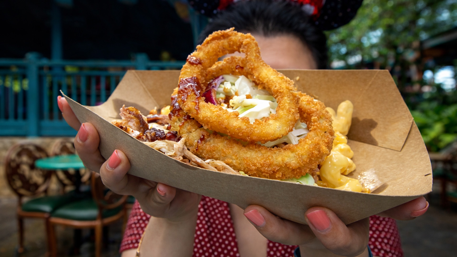 Trying park food at Disney’s Animal Kingdom