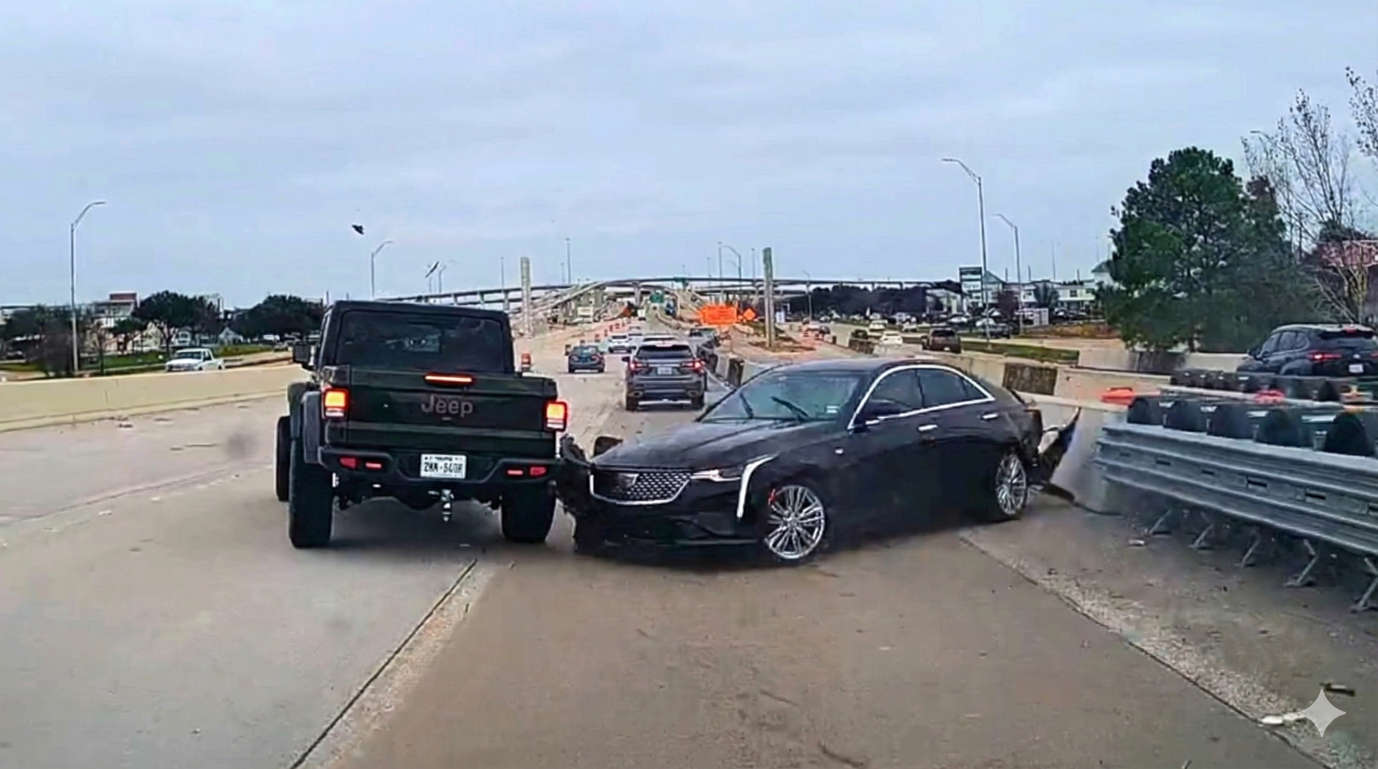 A single wrong move ramp-jams an entire highway