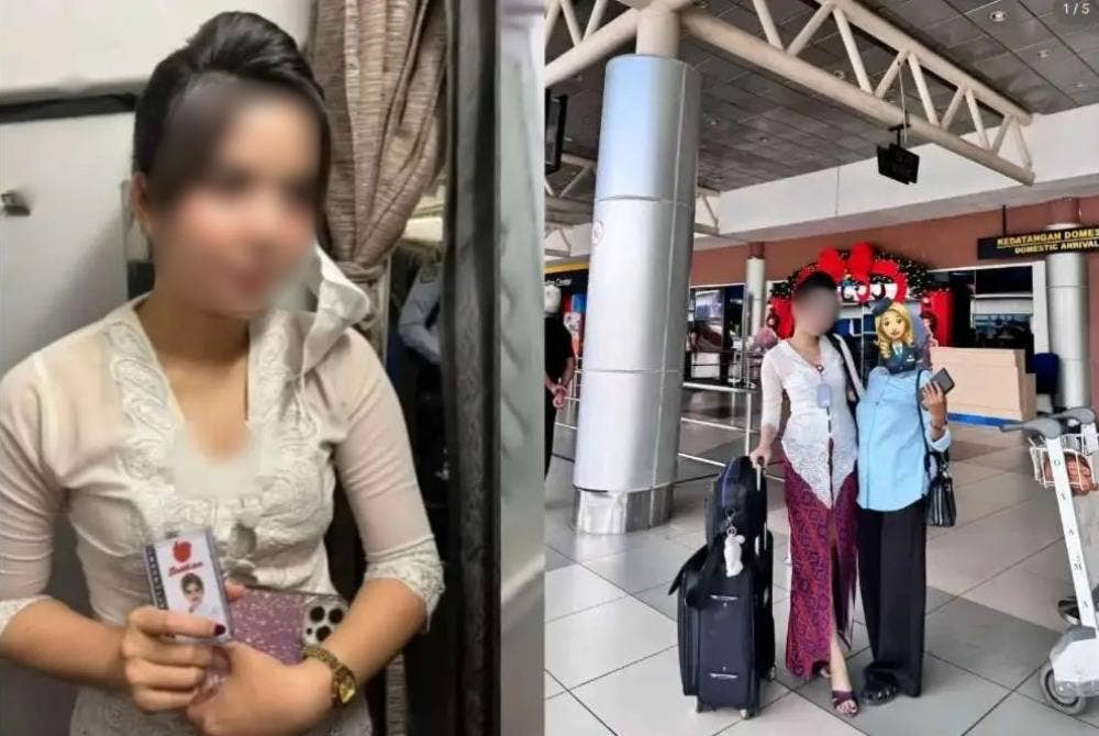 Woman in white kebaya exposed as fake flight attendant mid-flight