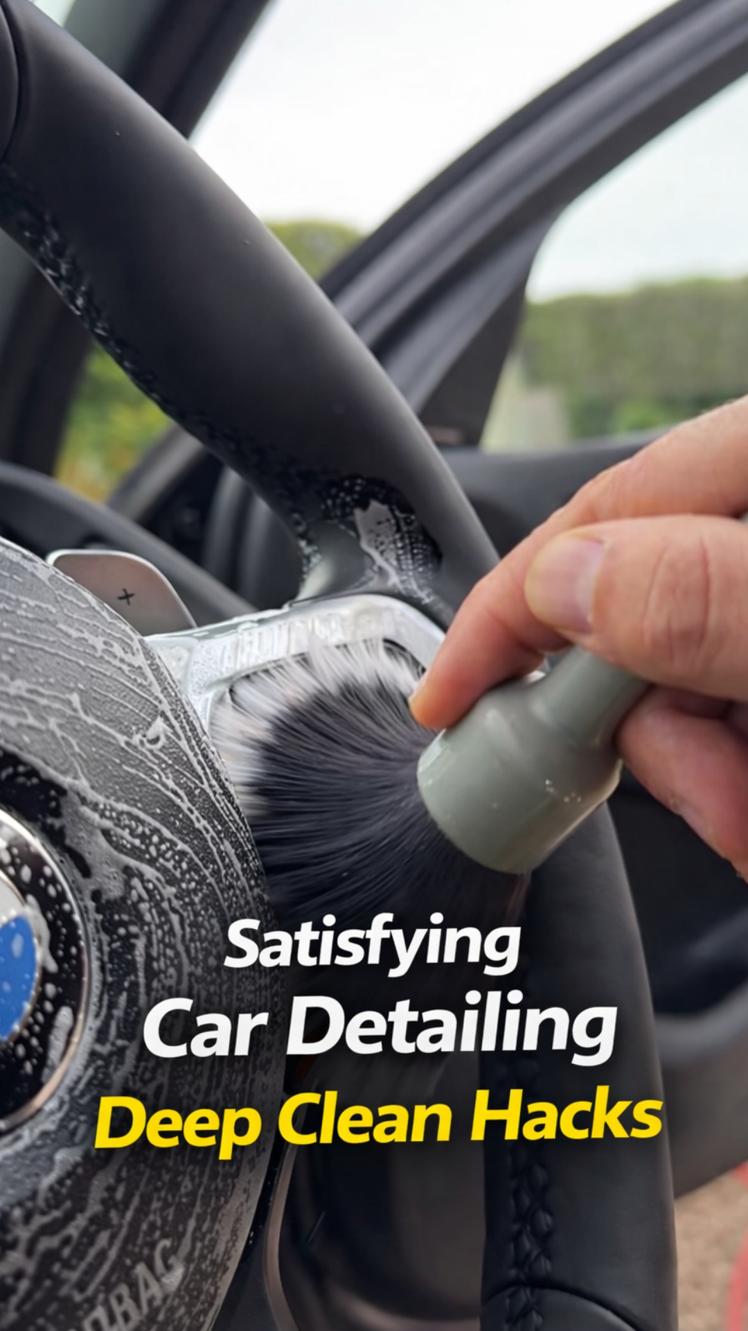 Satisfying car detailing deep clean hacks