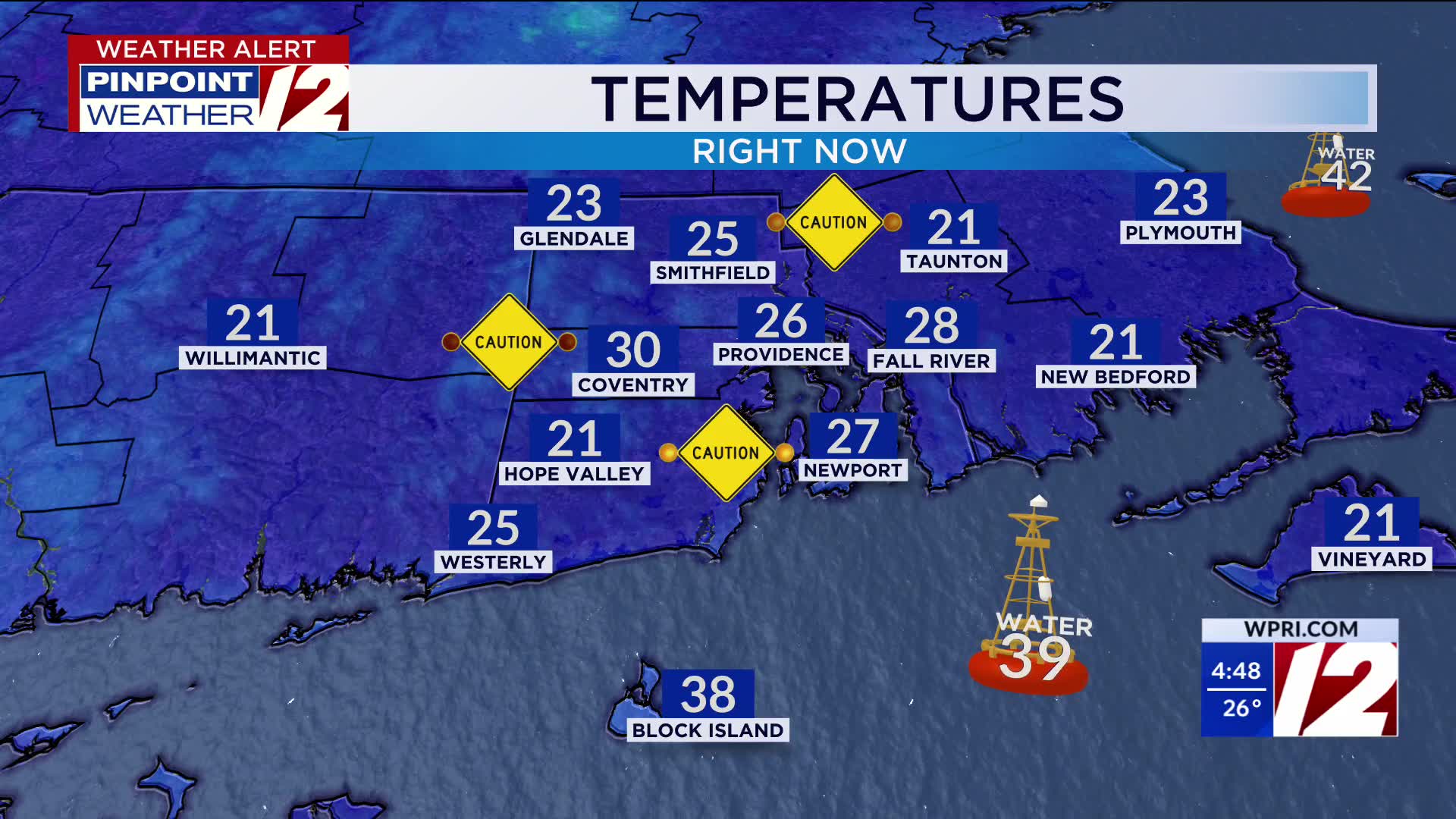 WPRI 12 weather forecast for 1/9/26: Icy spots again this morning; rain ...