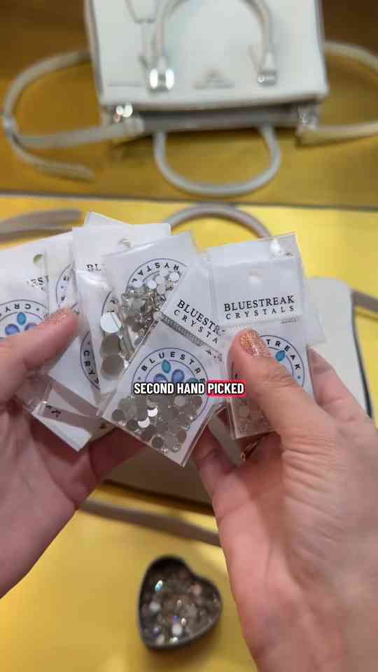 Bedazzling a Luxury Handbag Sparkle DIY Transformation