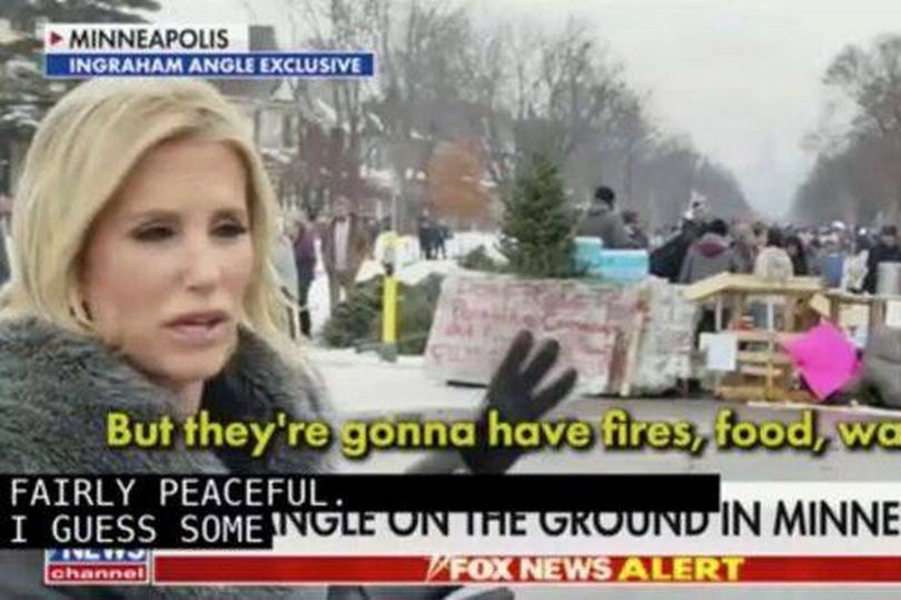 Fox News erupts as Laura Ingraham clashes with Minnesota protester live ...