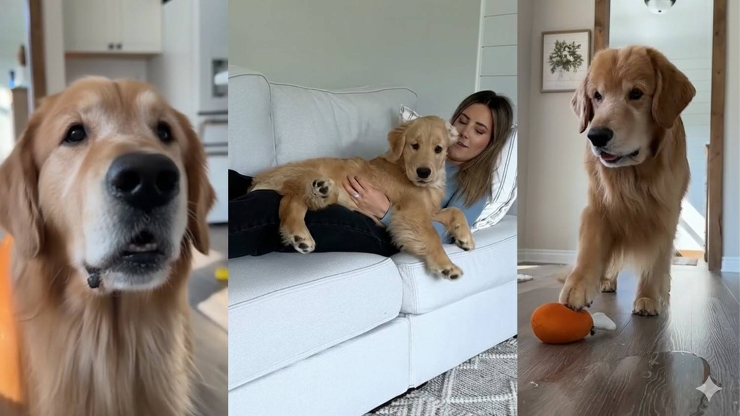 Golden retriever’s epic attempts to get noticed!