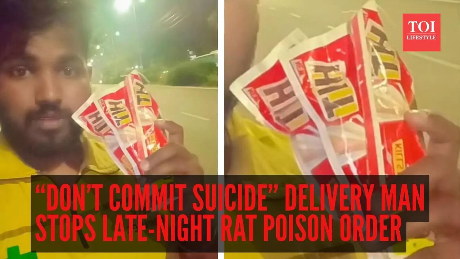 Don't commit suicide... delivery man's reaction when woman ordered 3 ...