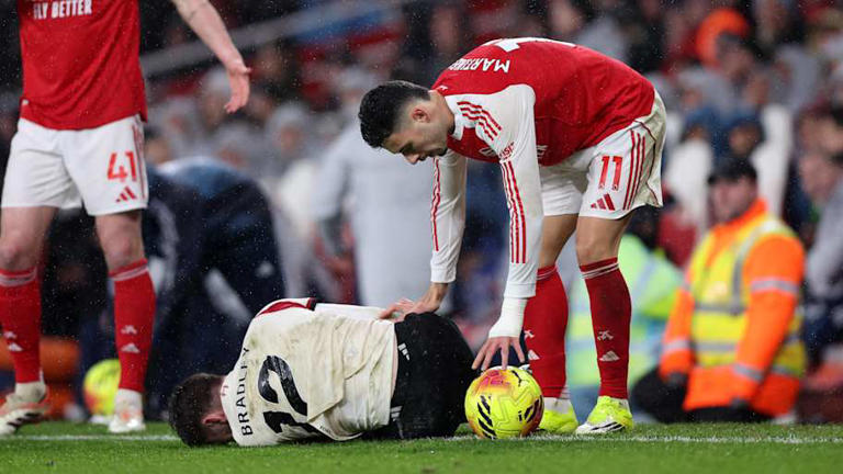 Conor Bradley injury update condemns Gabriel Martinelli’s ‘disgraceful ...