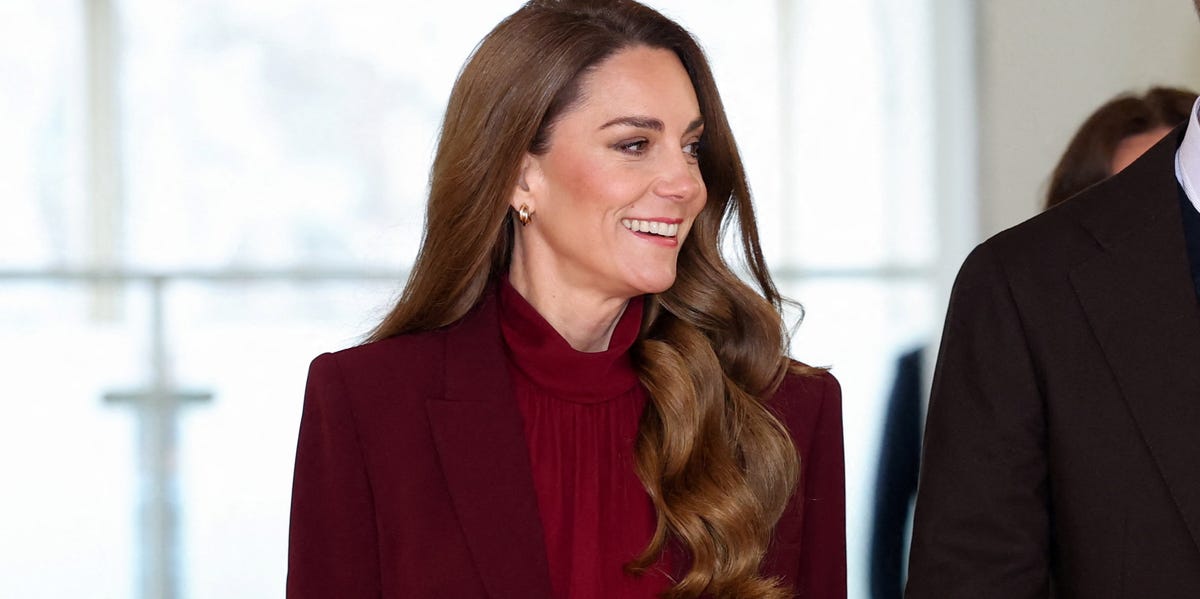 Kate Middleton makes her first 2026 appearance in a burgundy suit – and ...