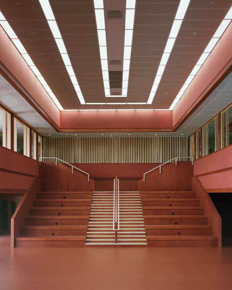 Terracotta tones define community centre in Finland by Nervin Architecture
