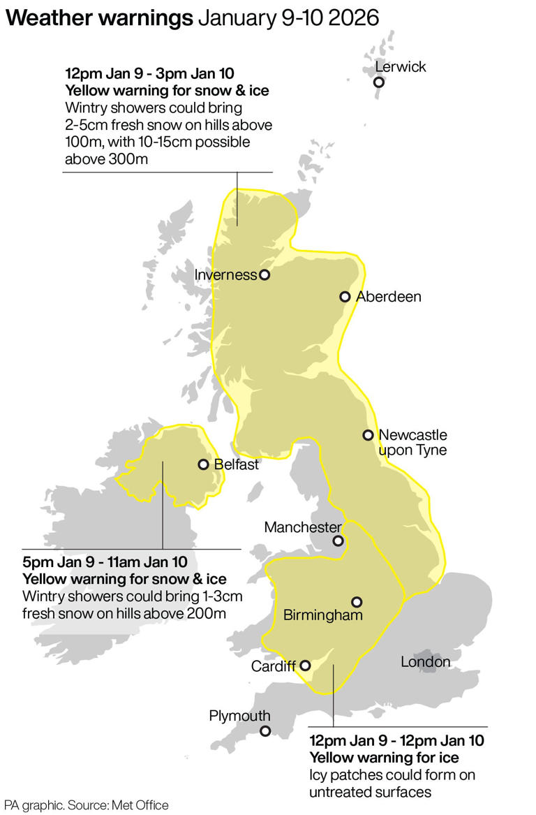 Storm Goretti live: Travel chaos as fresh snow and ice warnings issued