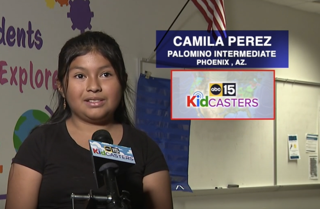 Kidcaster Camila gives your Friday morning forecast from Palomino ...