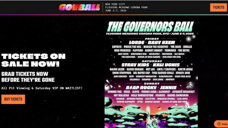 Governor’s Ball 2026 New York: Everything you need to know about dates ...