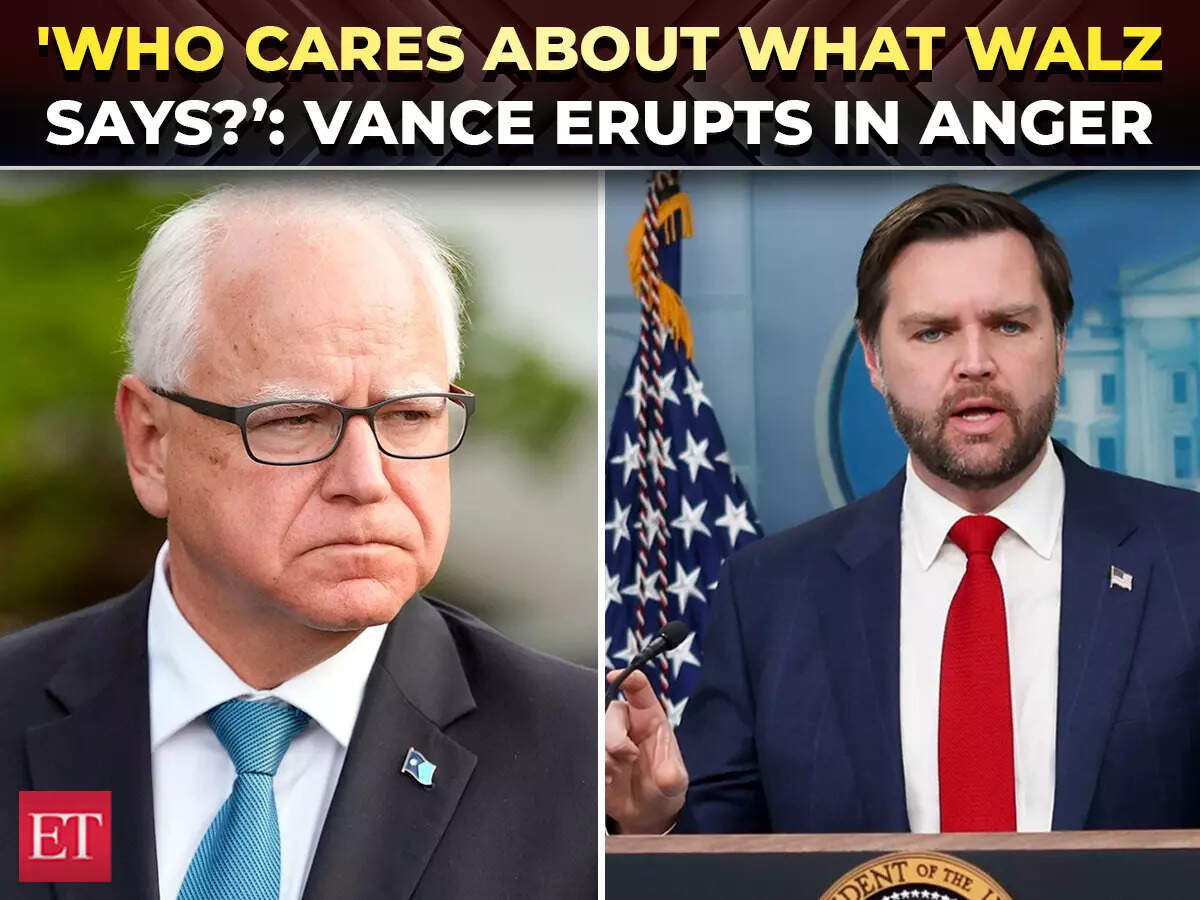 'Tim Walz is a joke!': VP Vance lashes out at Minnesota gov amid ICE ...