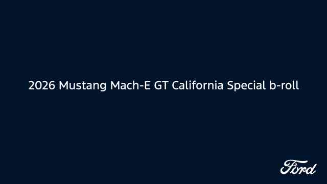 Introducing the 2026 Mustang Mach-E GT California Special
