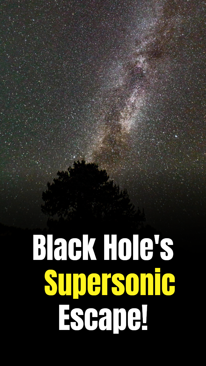 Black hole speeds through space at 1,000 km/s, creating new stars