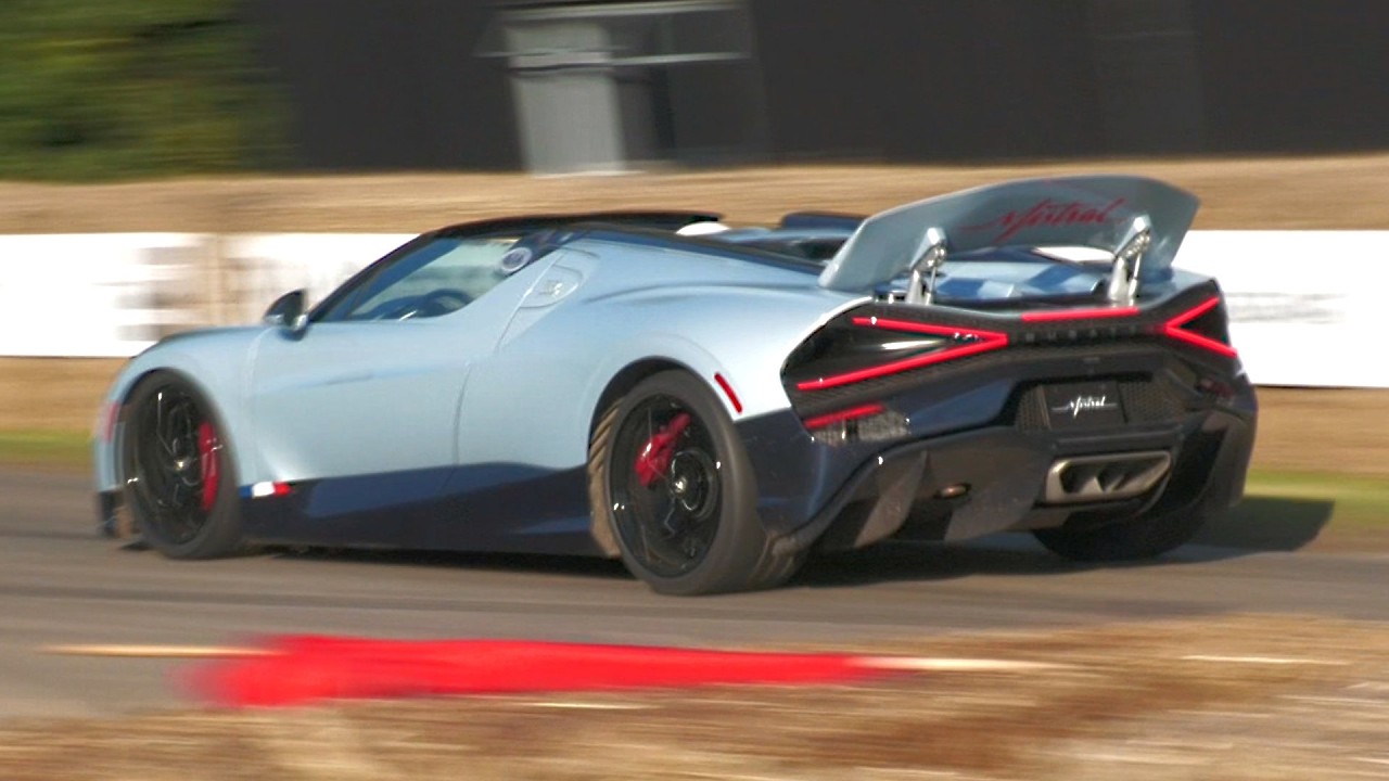 $5.0 million Bugatti W16 Mistral accelerates