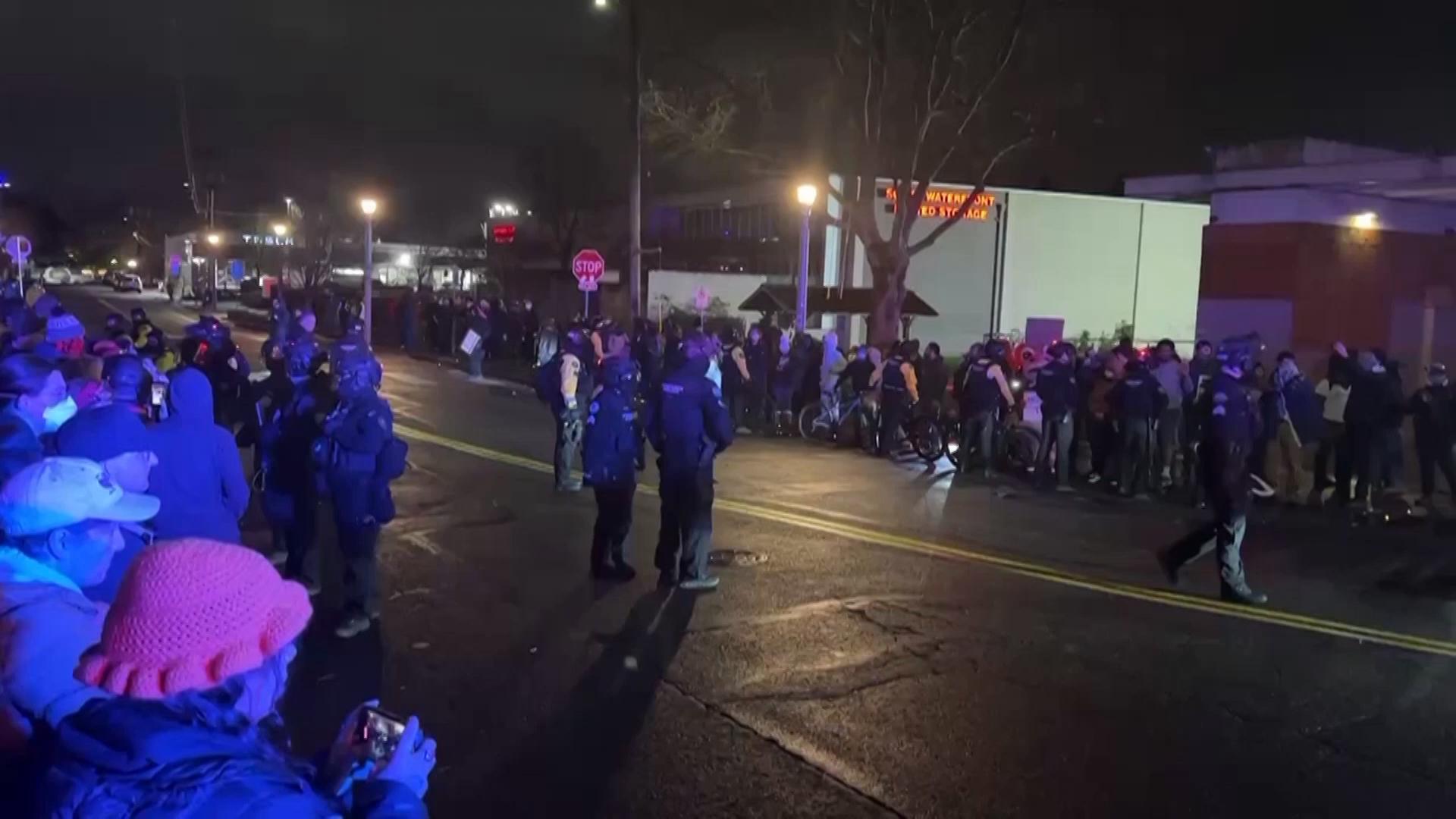 Protests in Portland, Oregon after federal immigration officers shoot ...