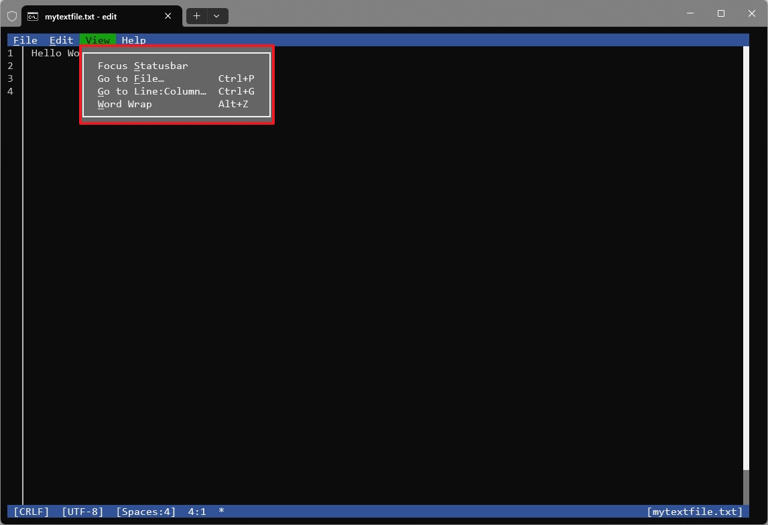 How to edit text files directly from Command Prompt and PowerShell