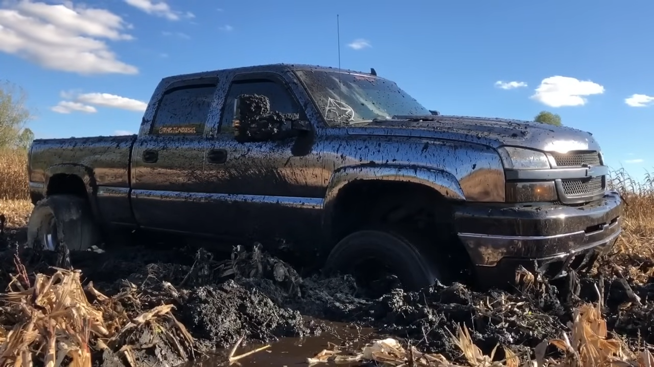 We took balloon tires into deep mud - the truck paid for it