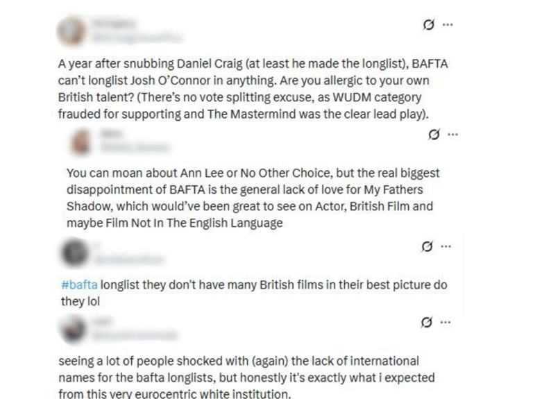 'Allergic to your own talent?' Bafta embroiled in 'anti-British' row as ...