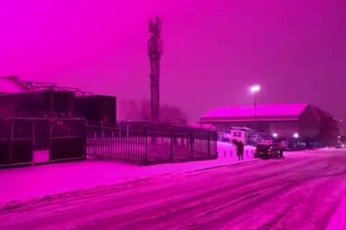 Mystery of Birmingham’s dazzling pink sky solved